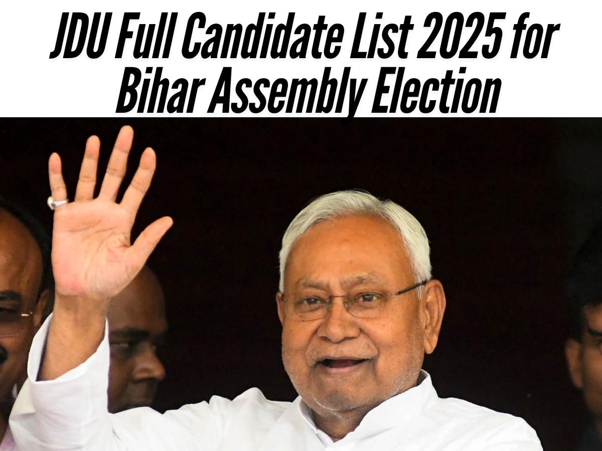 JDU Full Candidate List 2025 for Bihar Assembly Election