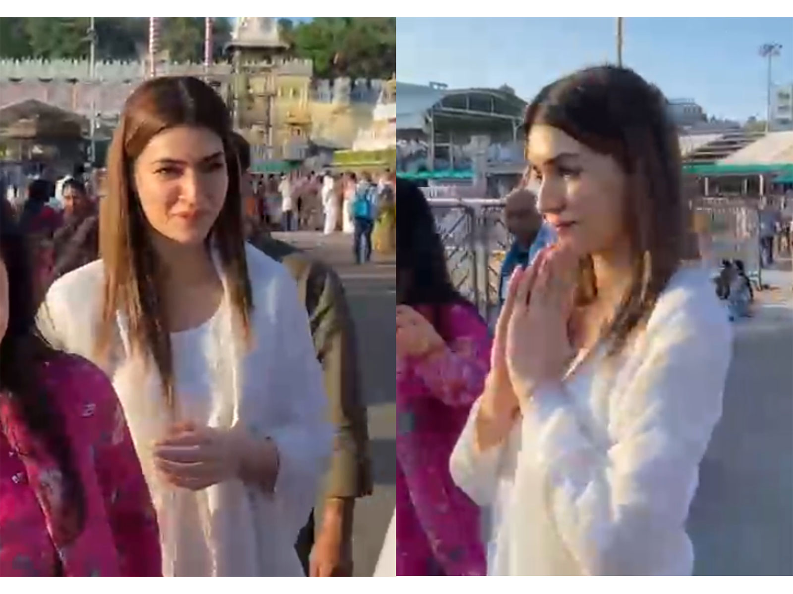 Kriti Sanon offers prayers at Sri Venkateswara Swamy Temple ahead of ...
